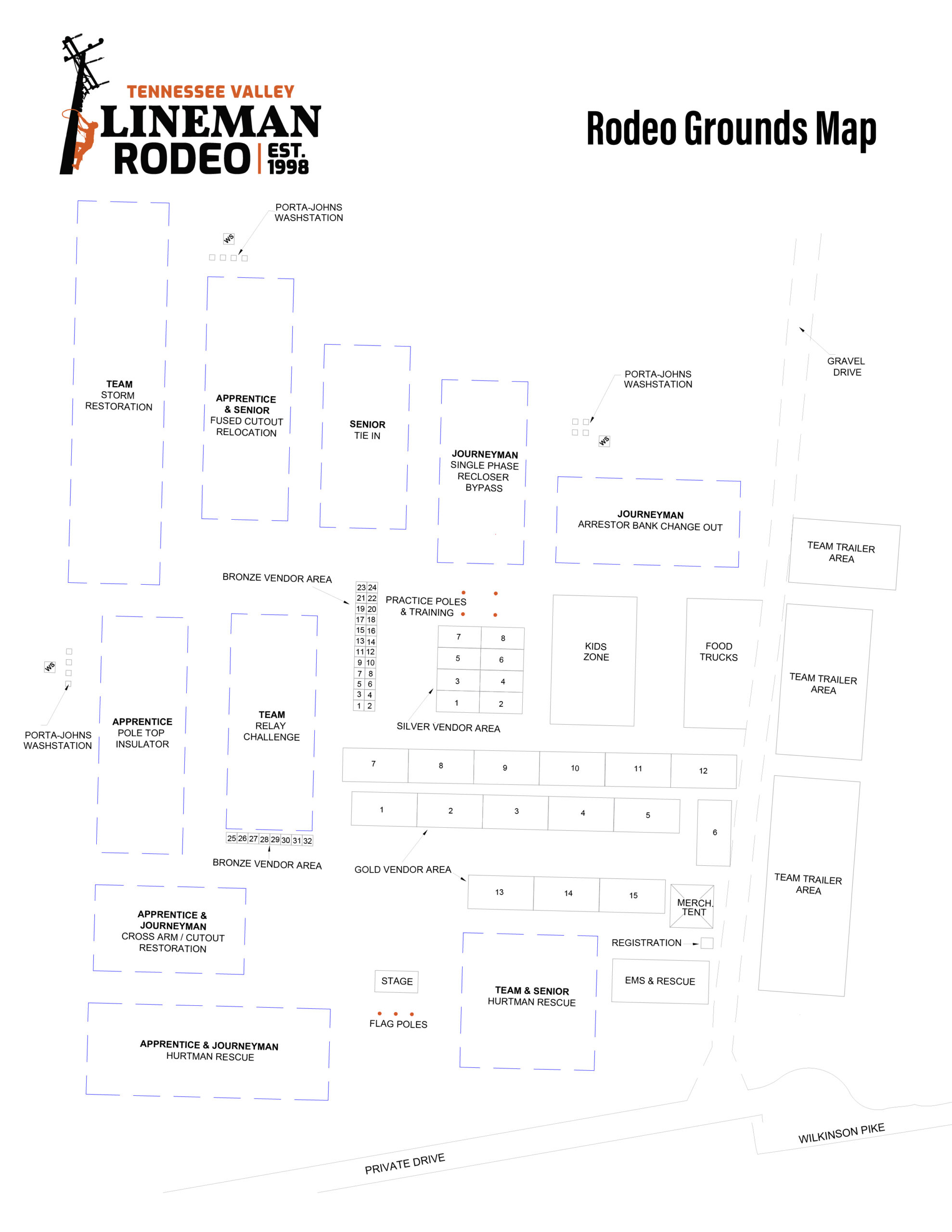 Location - Tennessee Valley Lineman Rodeo